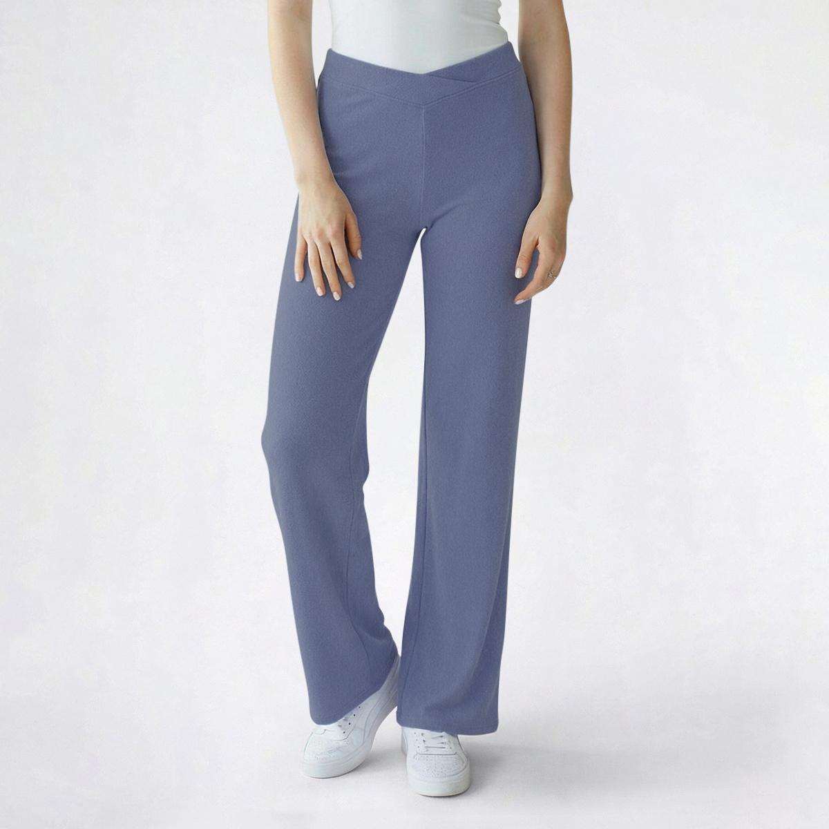 Click here for Juniors No Comment Crossover Ribbed Wide Leg Loung... prices